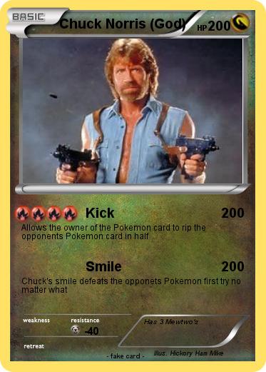 Pokémon Chuck Norris God - Kick - My Pokemon Card