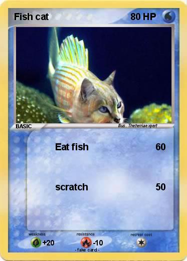 Pokémon Fish cat 3 3 - Eat fish - My Pokemon Card