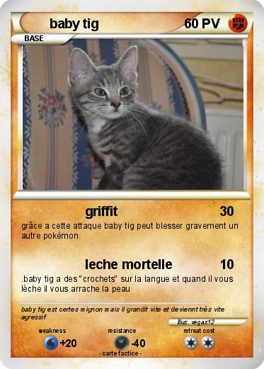 Pokémon baby tig 1 1 - griffit - Ma carte Pokémon