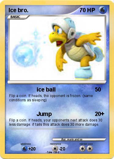 Pokémon Ice bro 21 21 - ice ball - My Pokemon Card