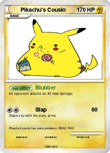 Pokémon Pikachu s Cousin - Blubber - My Pokemon Card