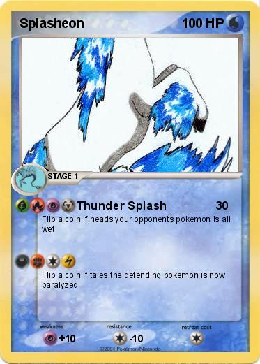 Pokémon Splasheon - Thunder Splash - My Pokemon Card
