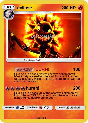 Pokémon eclipse 130 130 - BURN! - My Pokemon Card