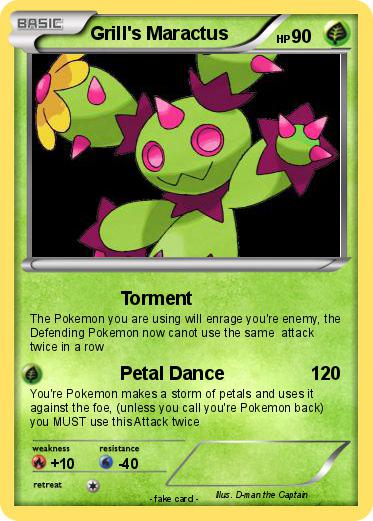 Pokémon Grill s Maractus - Torment - My Pokemon Card