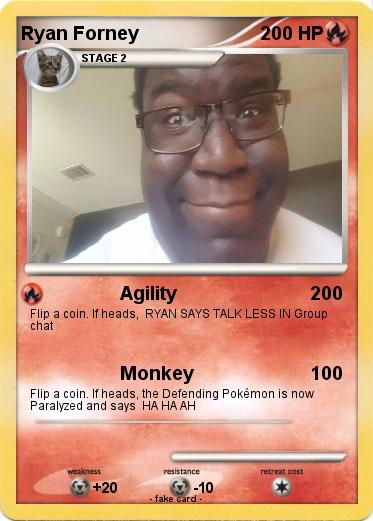 Pokémon Ryan Forney - Agility - My Pokemon Card
