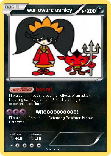 Pokémon warioware ashley - boom! - My Pokemon Card