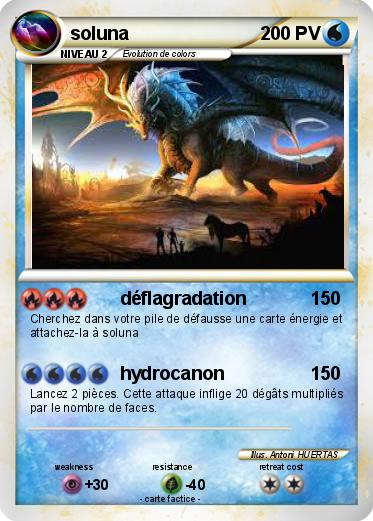 Pokémon soluna - déflagradation - Ma carte Pokémon