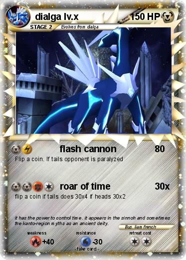 Pokémon dialga lv x 72 72 - flash cannon - My Pokemon Card