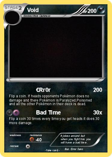 Pokémon Void 88 88 - €Rr0r - My Pokemon Card