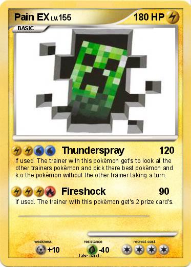 Pokémon Pain EX 1 1 - Thunderspray - My Pokemon Card