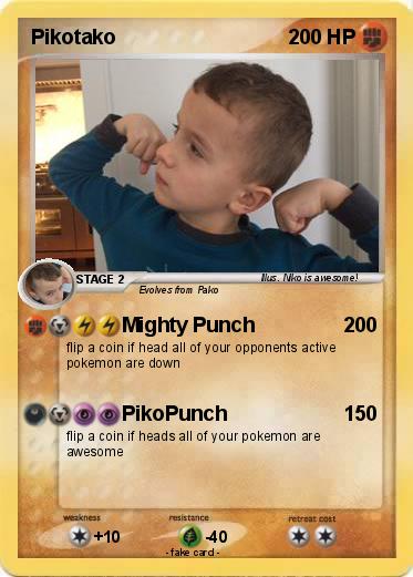 Pokémon Pikotako - Mighty Punch - My Pokemon Card