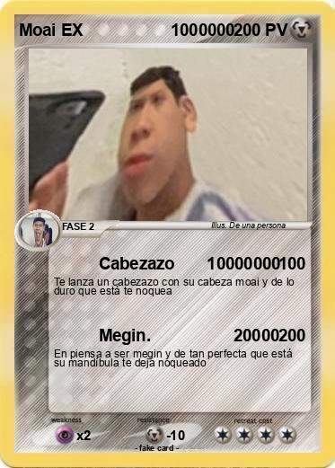 Pokémon Moai EX 1000000 1000000 - Cabezazo 10000000 - Mi carta pokémon