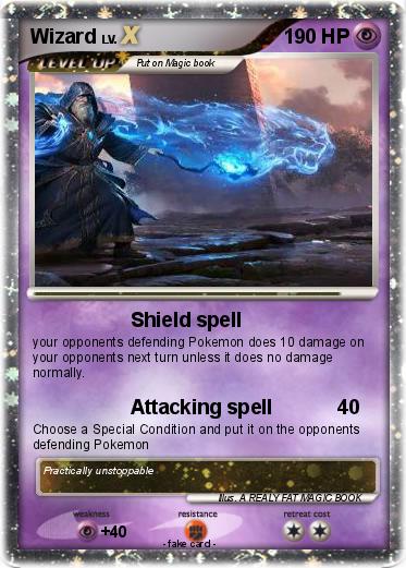 Pokémon Wizard 329 329 - Shield spell - My Pokemon Card