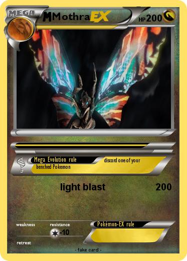 Pokémon Mothra 265 265 - light blast - My Pokemon Card