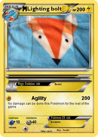 Pokémon Lighting bolt 60 60 - Agility - My Pokemon Card