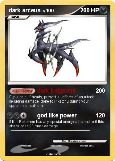 Pokémon dark arceus 312 312 - dark judgment - My Pokemon Card