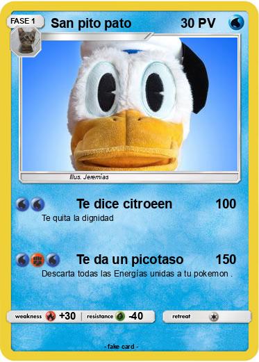 Pokémon San pito pato - Te dice citroeen - Mi carta pokémon