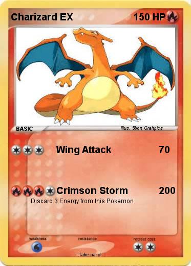 Pokémon Charizard EX 927 927 - Wing Attack - My Pokemon Card