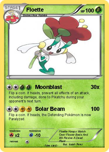 Pokémon Floette 16 16 - Moonblast - My Pokemon Card