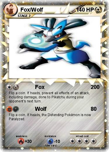 Pokémon Fox Wolf - Fox - My Pokemon Card