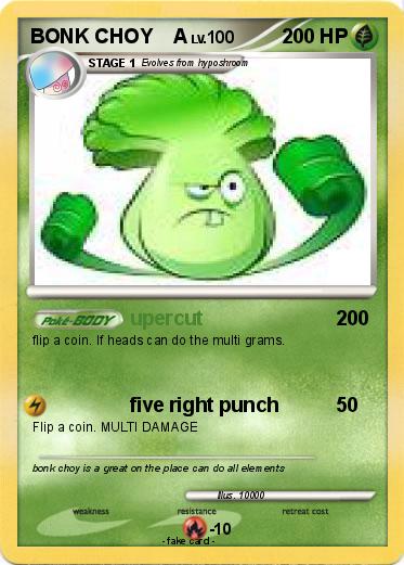 Pokémon BONK CHOY A - upercut - My Pokemon Card