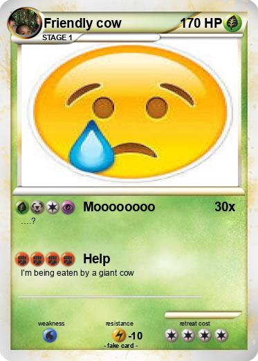 Pokémon Friendly cow - Moooooooo - My Pokemon Card