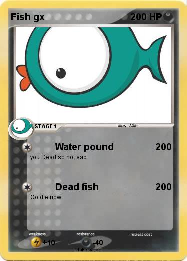 Pokémon Fish gx - Water pound - My Pokemon Card