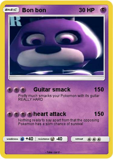 Pokémon Bon bon 34 34 - Guitar smack - My Pokemon Card