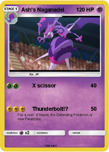 Pokémon Ash s Naganadel - X scissor - My Pokemon Card