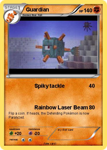 Pokémon Guardian 82 82 - Spiky tackle - My Pokemon Card