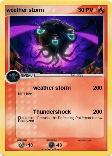 Pokémon weather storm - weather storm - Ma carte Pokémon