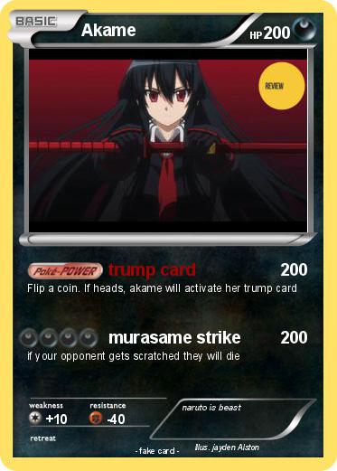 Pokémon Akame 24 24 - trump card - My Pokemon Card