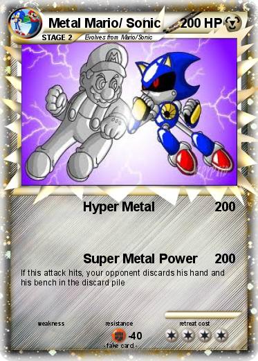Pokémon Metal Mario Sonic - Hyper Metal - My Pokemon Card
