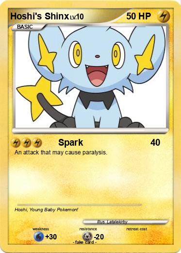 Pokémon Hoshi s Shinx - Spark - My Pokemon Card