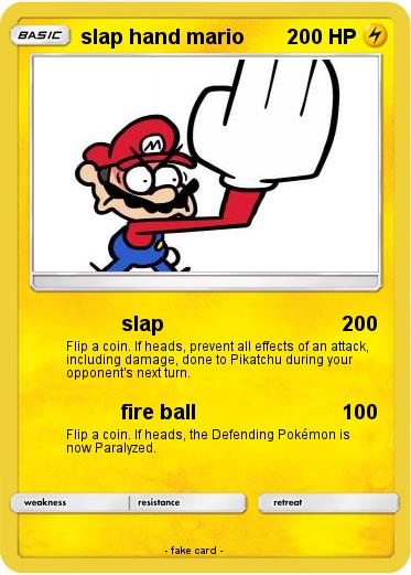 Pokémon slap hand mario - slap - My Pokemon Card