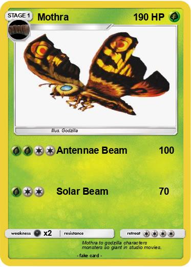 Pokémon Mothra 315 315 - Antennae Beam - My Pokemon Card