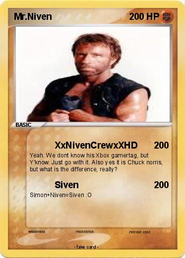 Pokémon Mr Niven - XxNivenCrewxXHD - My Pokemon Card