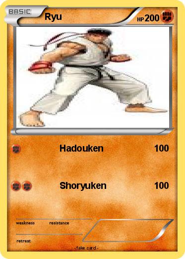 Pokémon Ryu 347 347 - Hadouken - My Pokemon Card
