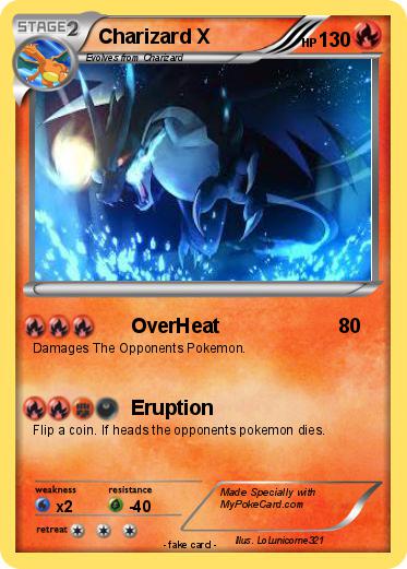 Pokémon Charizard X 171 171 - OverHeat - My Pokemon Card