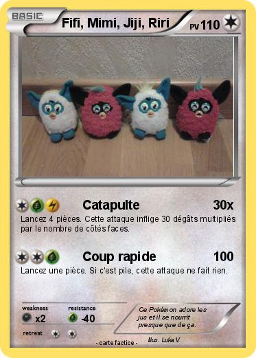 Pokémon Fifi Mimi Jiji Riri - Catapulte - Ma carte Pokémon