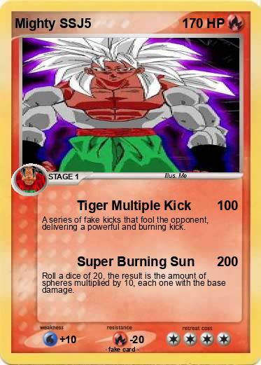 Pokémon Mighty SSJ5 - Tiger Multiple Kick - My Pokemon Card