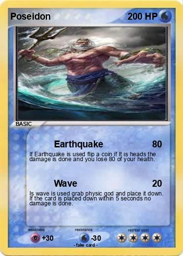 Pokémon Poseidon 973 973 - Earthquake - My Pokemon Card