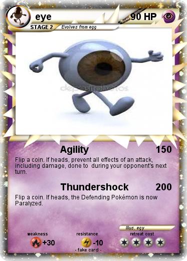Pokémon eye 607 607 - Agility - My Pokemon Card