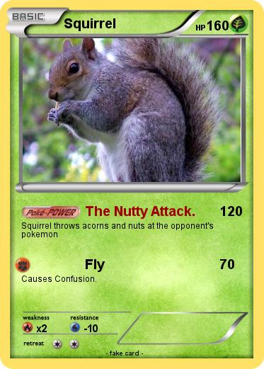 Pokémon Squirrel 284 284 - The Nutty Attack. - My Pokemon Card