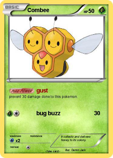Pokémon Combee 50 50 - gust - My Pokemon Card
