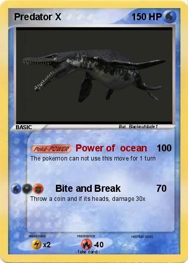 Pokémon Predator X 17 17 - Power of ocean - My Pokemon Card