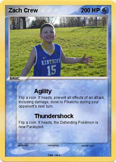 Pokémon Zach Crew - Agility - My Pokemon Card