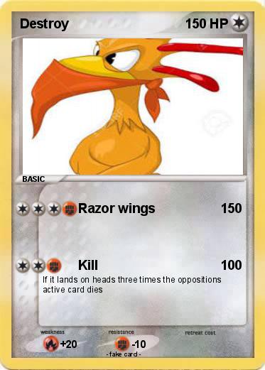 Pokémon Destroy 98 98 - Razor wings - My Pokemon Card