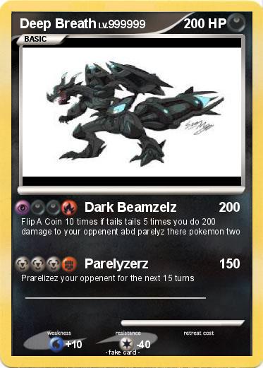 Pokémon Deep Breath - Dark Beamzelz - My Pokemon Card