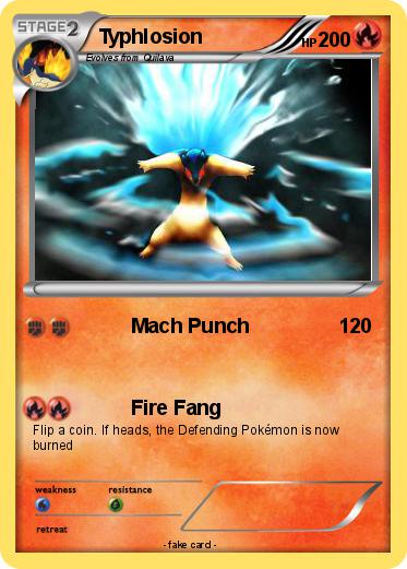 Pokémon Typhlosion 1040 1040 - Mach Punch - My Pokemon Card